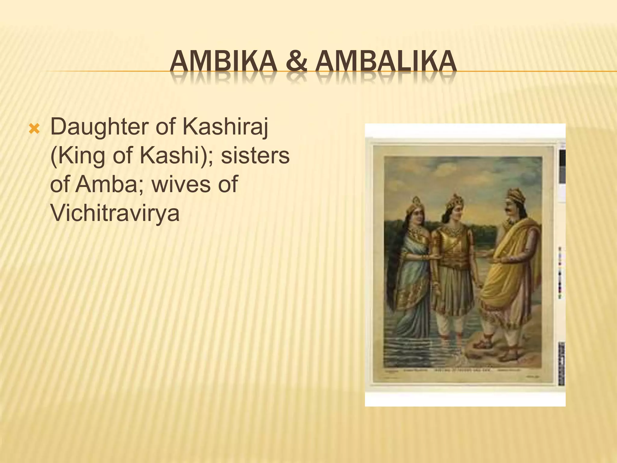 Important Personalities of Mahabharata | PPTX