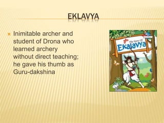 Important Personalities of Mahabharata | PPTX