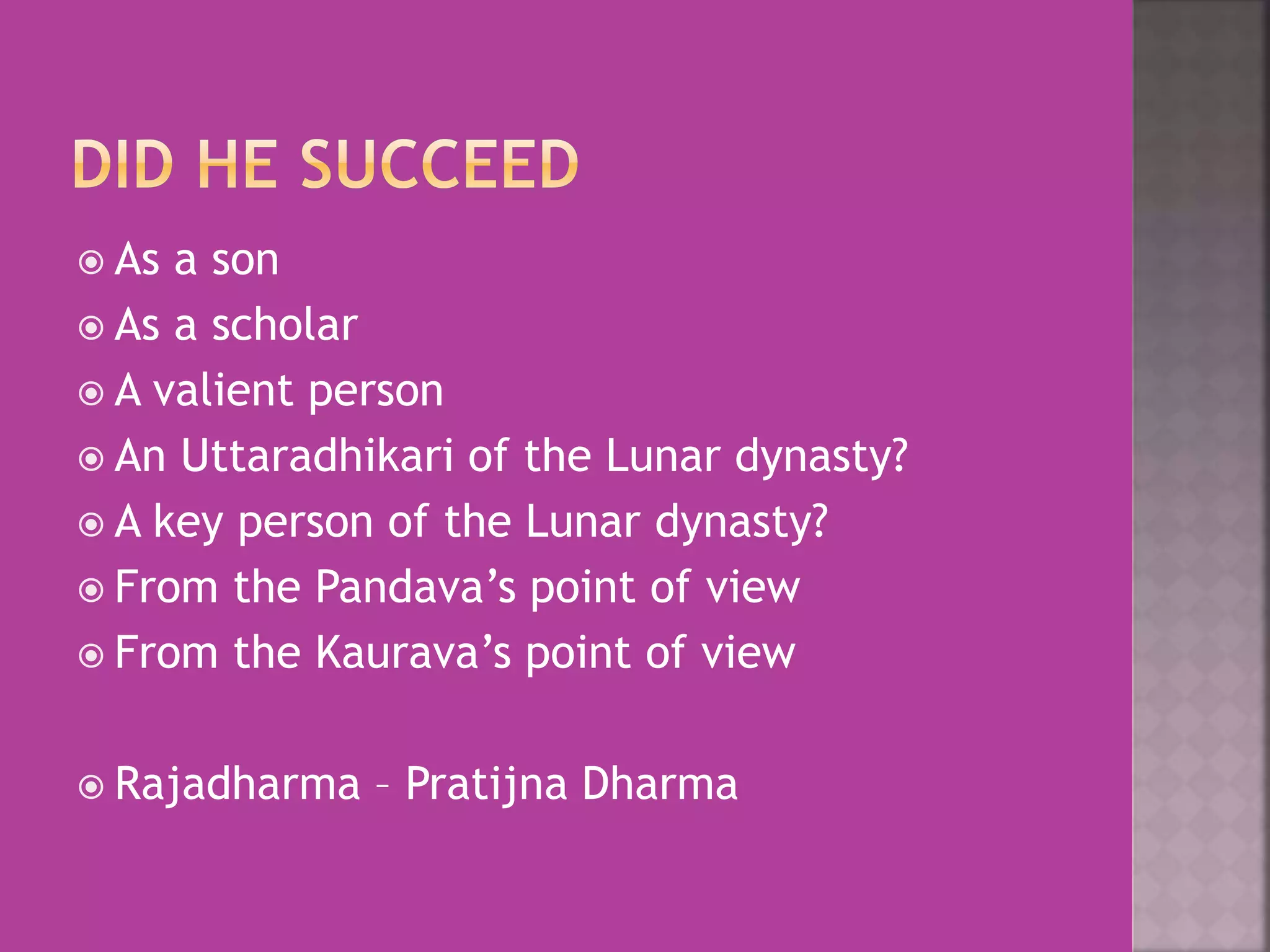 Mahabharat lecture character analysis..pptx