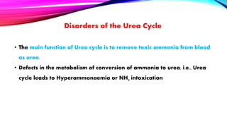 urea cycle & its regulation | PPTX