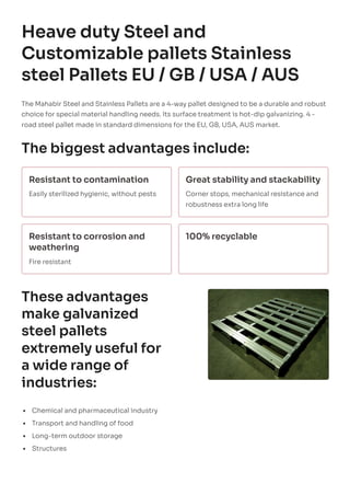 Mahabir.group - Comprehensive Guide to Steel and Wood Pallets ...