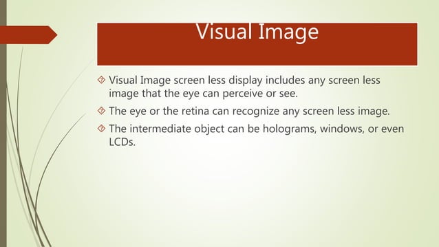 SCREENLESS DISPLAY | PPTX