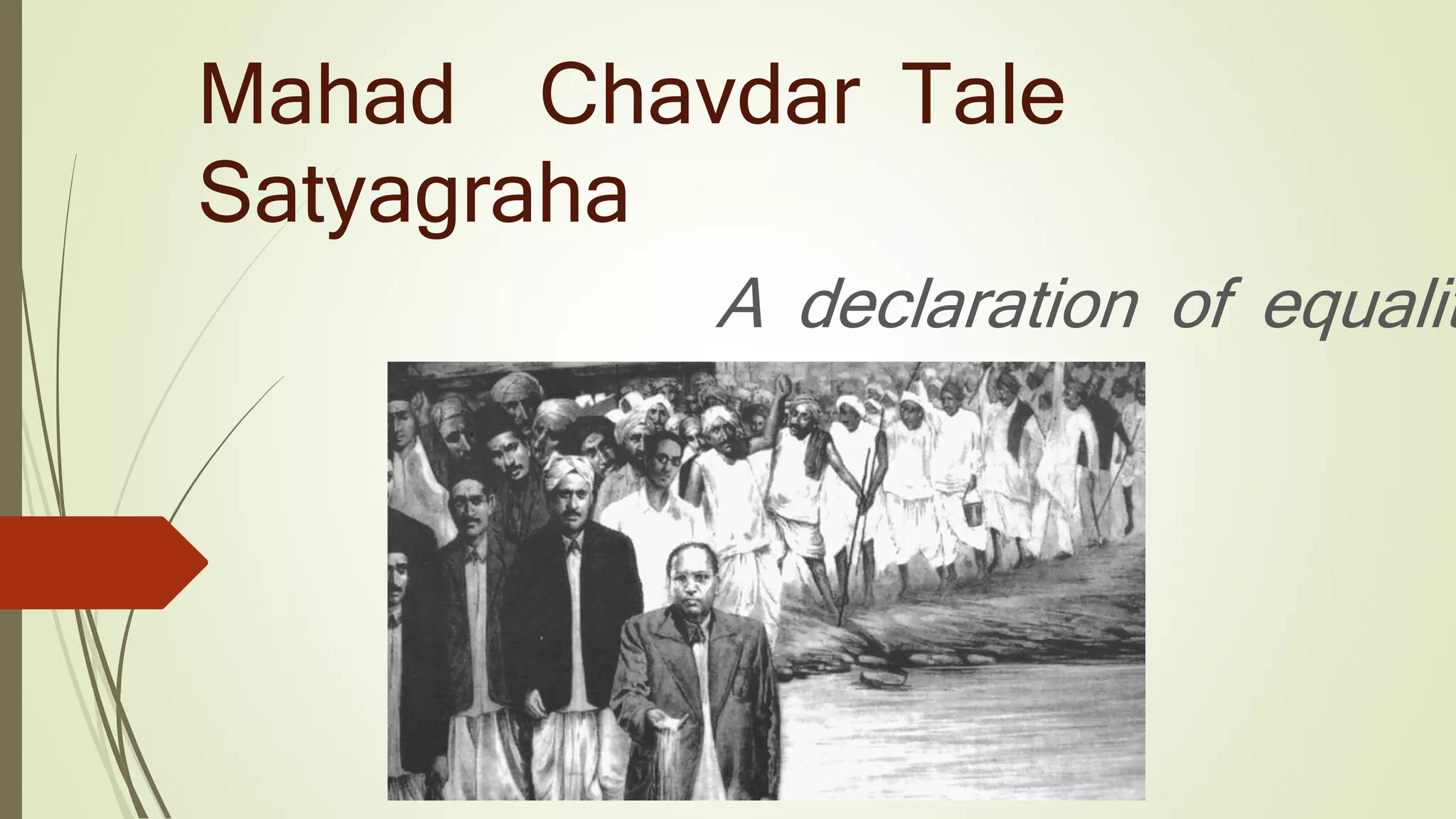 Mahad satyagraha | PPT