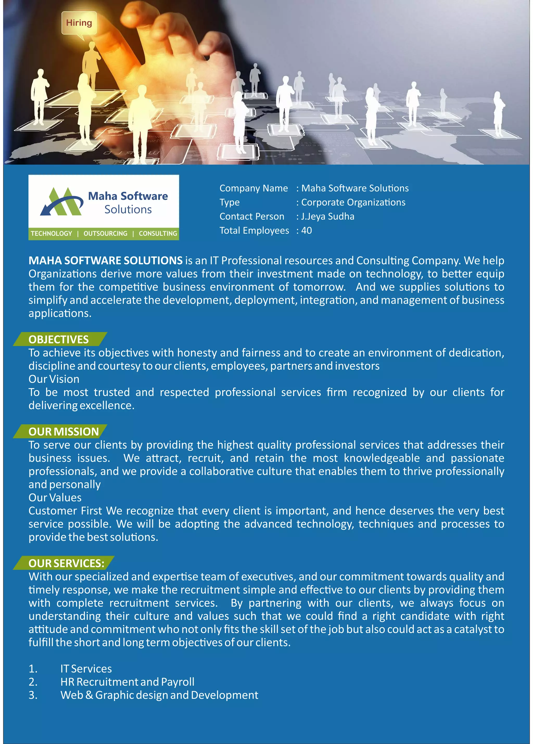 Maha Software Solutions | PDF