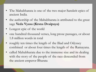 Mahabharata Summary | PPTX