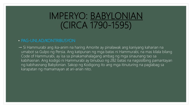 Mahahalagang pangyayari sa sinaunang panahon sa kanlurang asya | PPTX