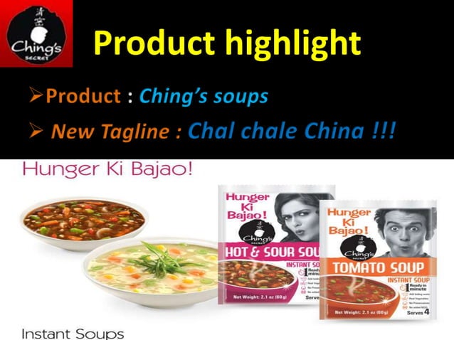 Marketing presentation(ching's soups) | PPT