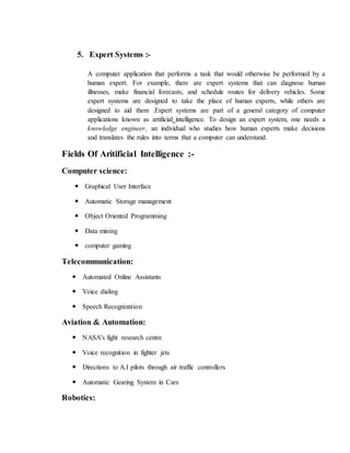 Mahakal institute of technology | DOCX | Artificial Intelligence ...