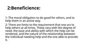 Bioethics Field and definition principles of bioethics | PPTX