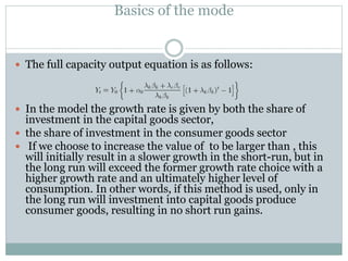Mahalanobis Model Kaldor model Harrod- Domar Model | PPTX