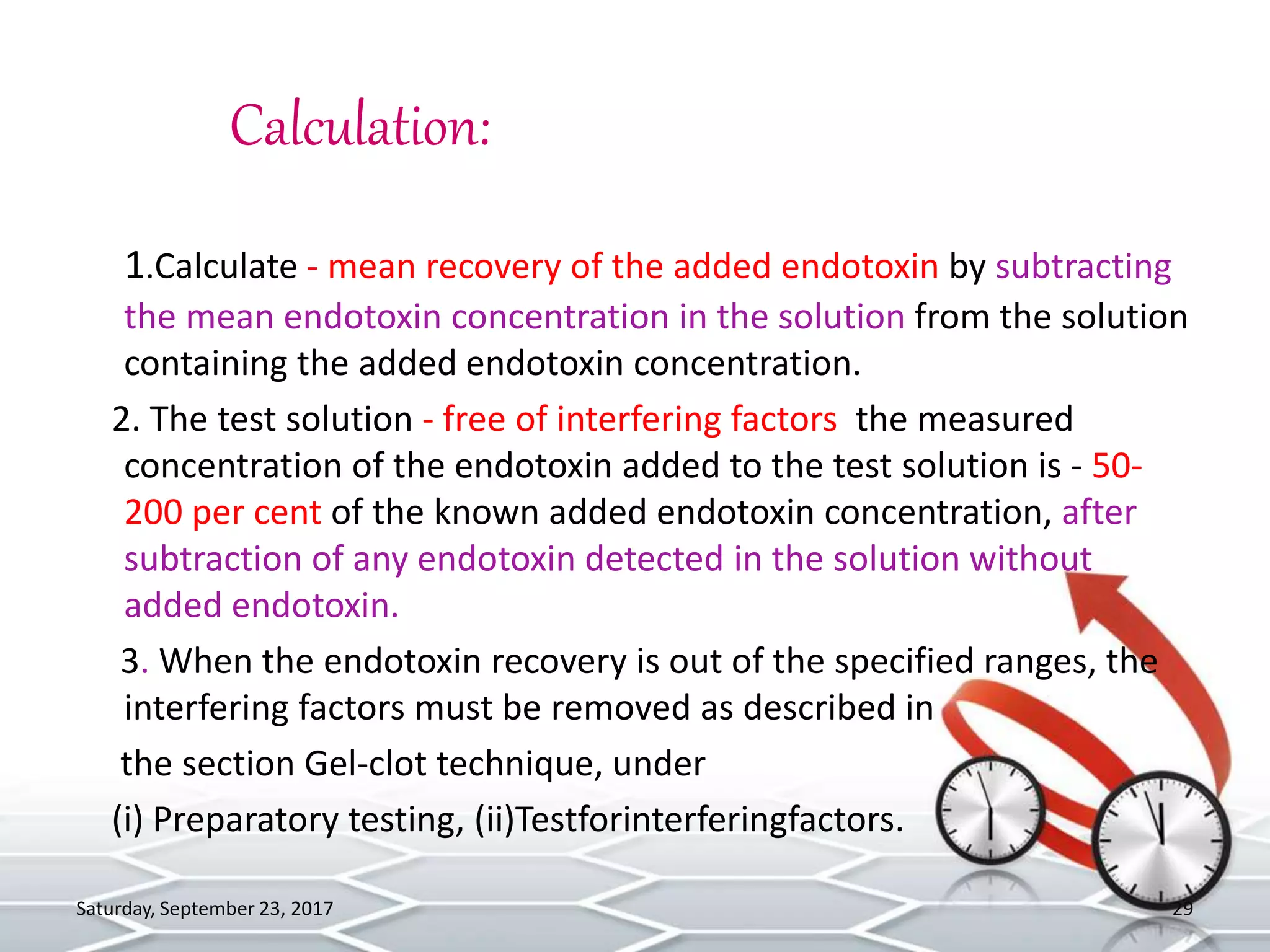 Bacterial Endotoxins test | PPTX