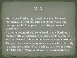 Network Marketing - Basic | PPTX