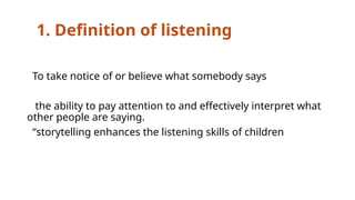 Listening skills presentation by mahamad khan | PPTX