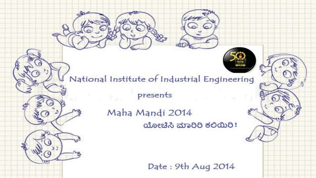 Maha Mandi 2014 @ NITIE Vernacular Posters | PPT