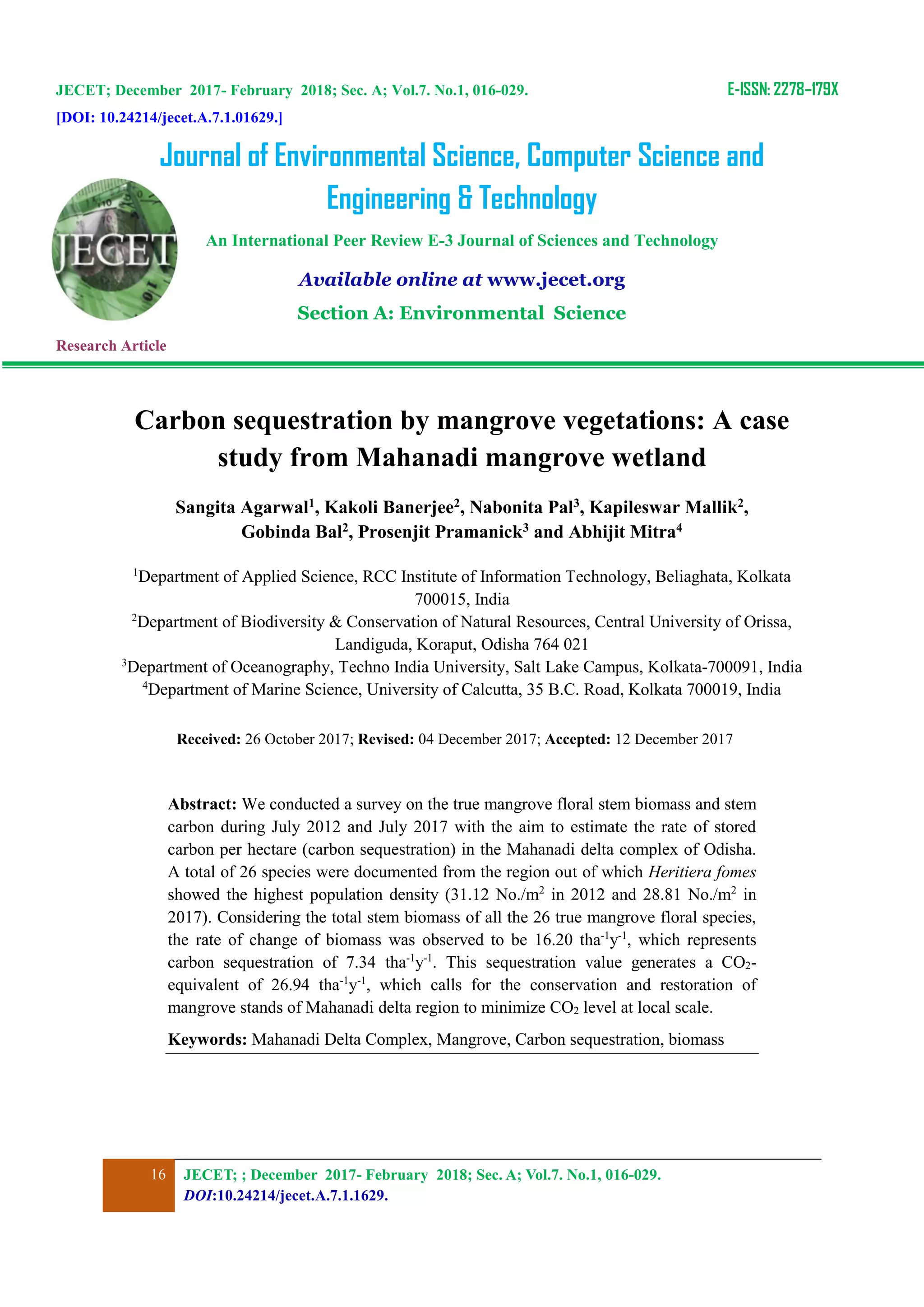 Mahanadi carbon | PDF