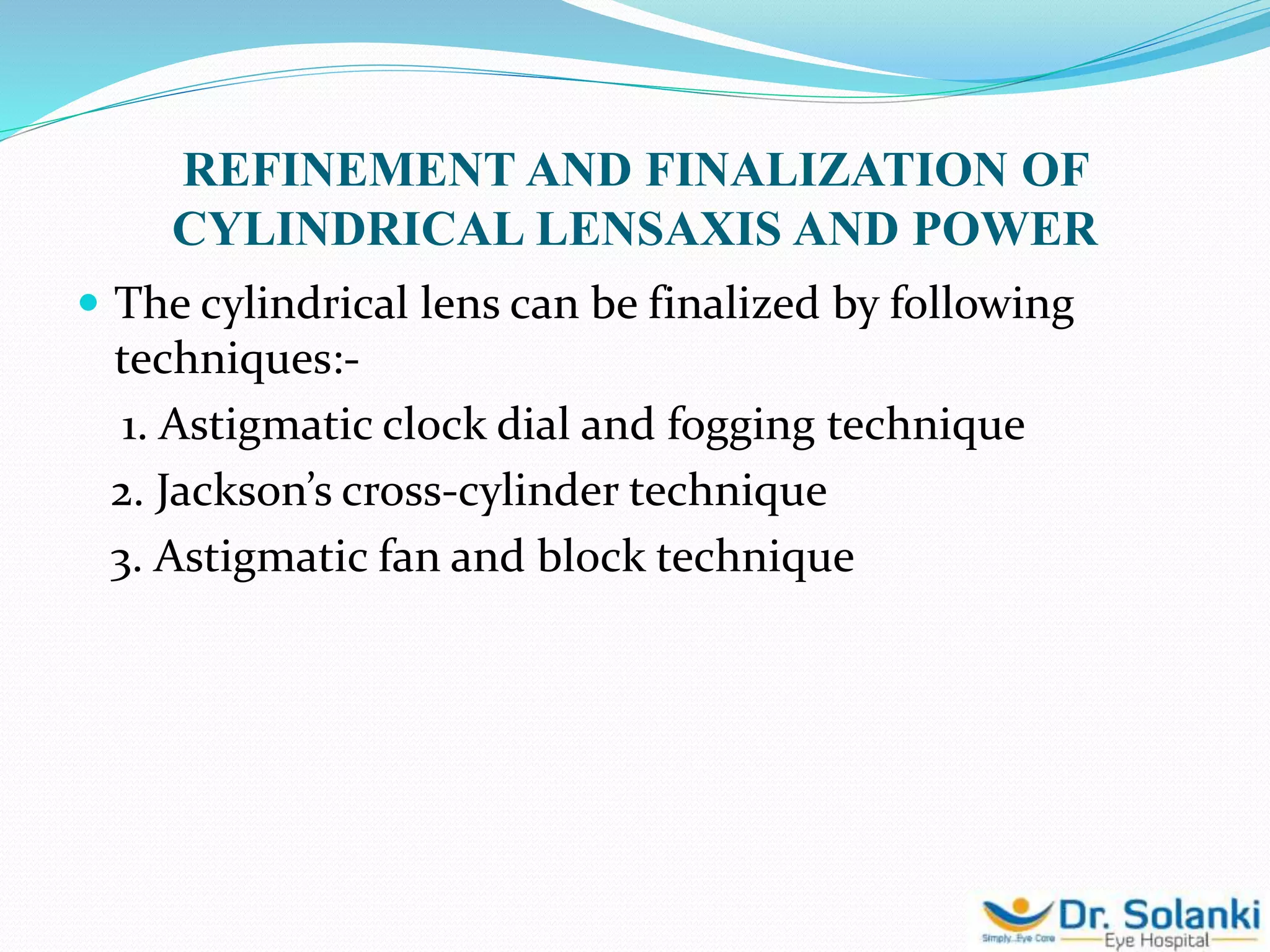 subjective verification of refraction | PPTX