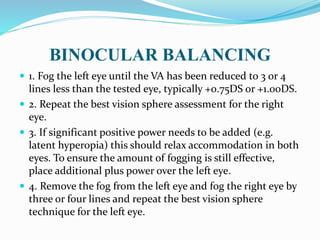 subjective verification of refraction | PPT