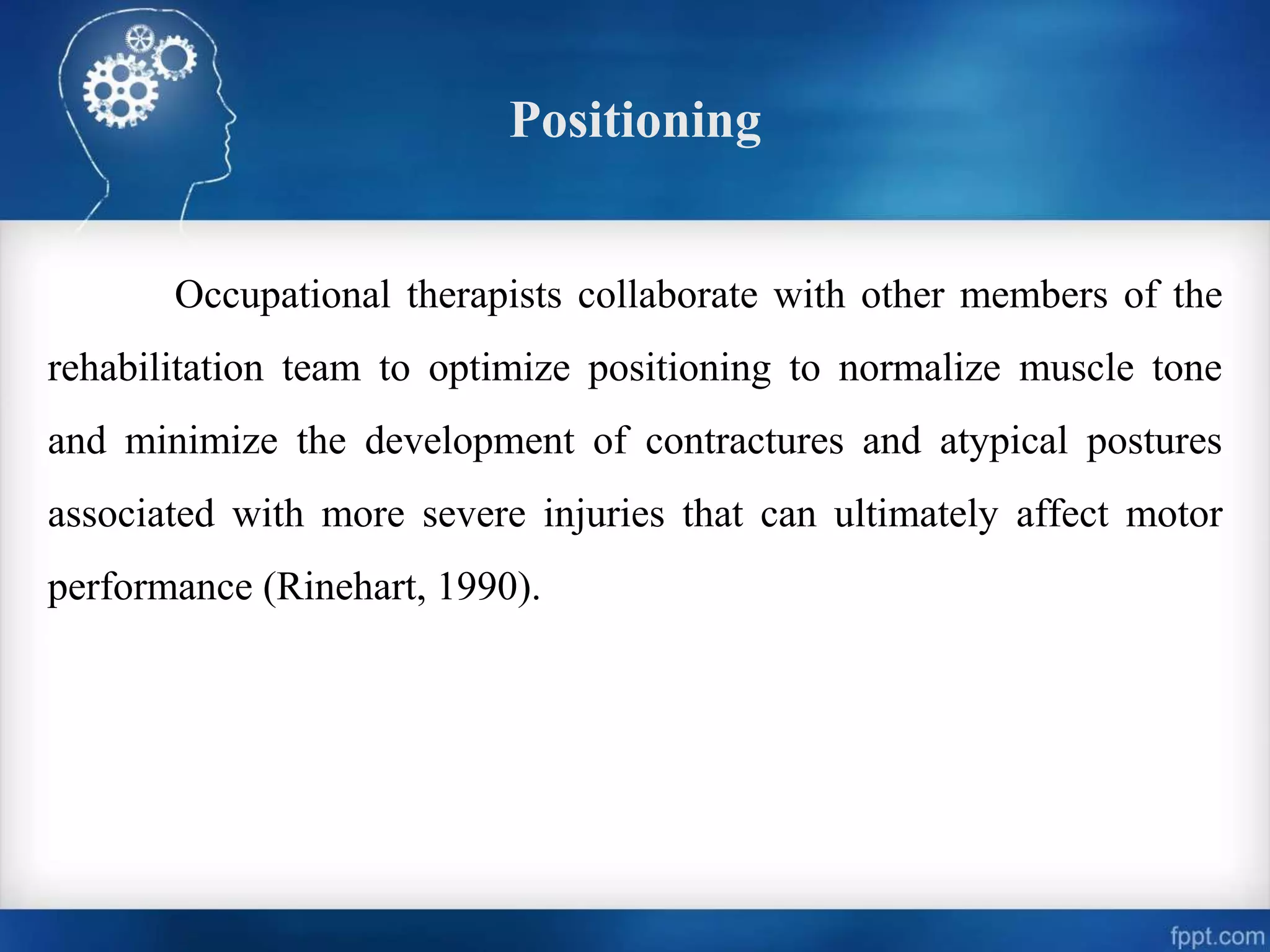 Occupational therapy management in traumatic brain injury | PPTX