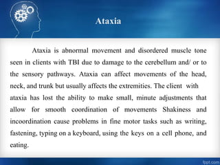 Occupational therapy management in traumatic brain injury | PPTX