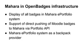 Bringing social networking features to Mahara | PPT