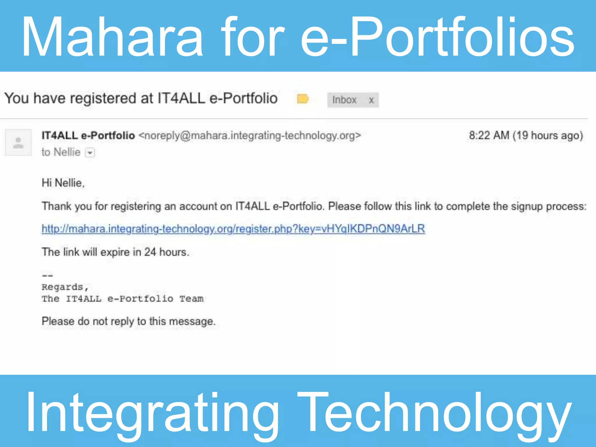Mahara e-Portfolio at IT4ALL | PPT