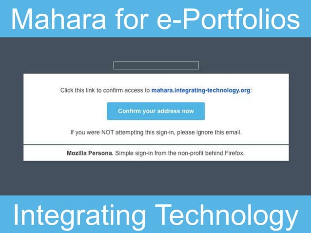 Mahara e-Portfolio at IT4ALL | PPT