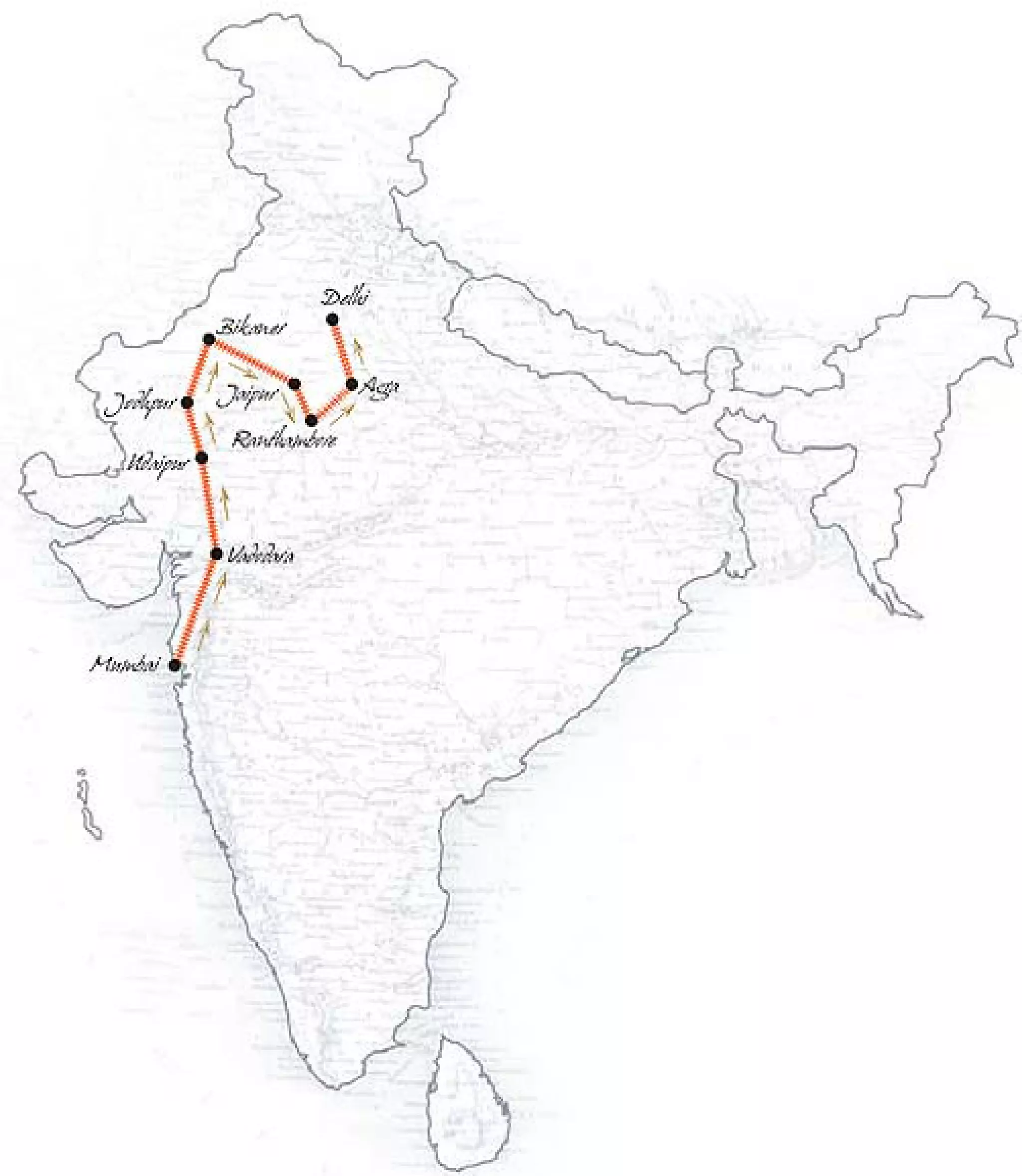 Maharaja express-route-map | PDF