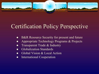 Maharaj Muthoo_BAmboo Certification and Trade | PDF