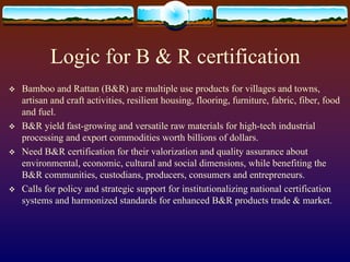 Maharaj Muthoo_BAmboo Certification and Trade | PDF