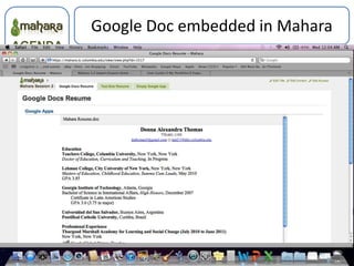 Mahara presentation2 | PPT