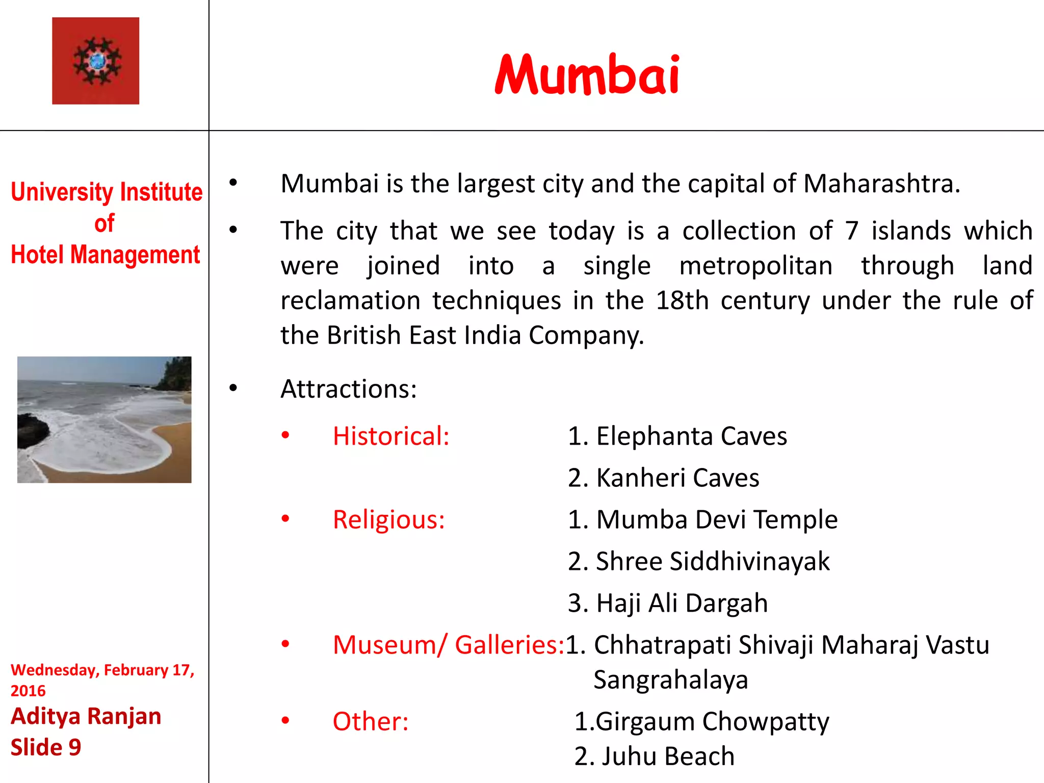 Tourism Destination in Maharashtra | PPSX