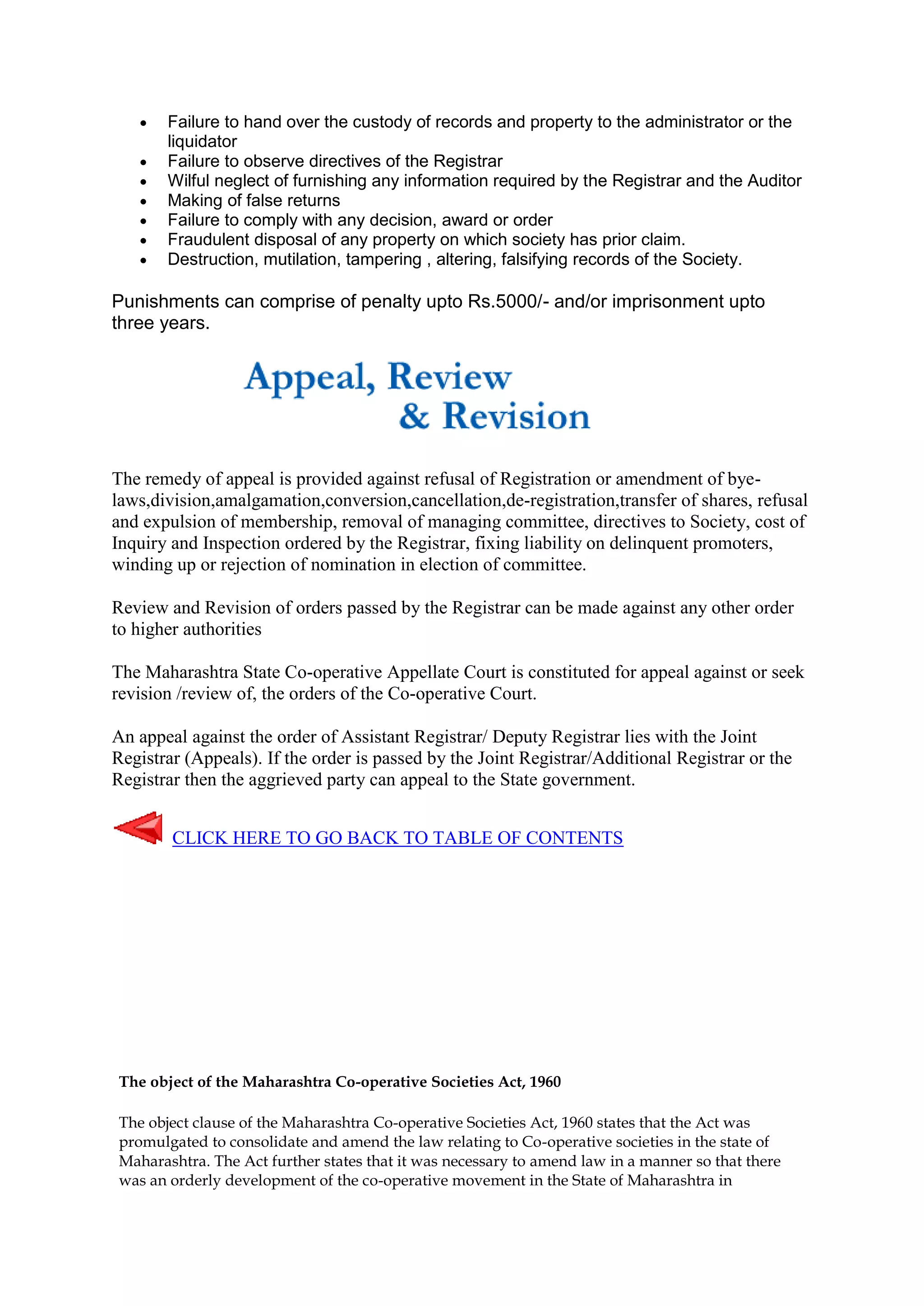 Apartment Management: Maharashtra Co-Operative Societies Act 1960 | PDF