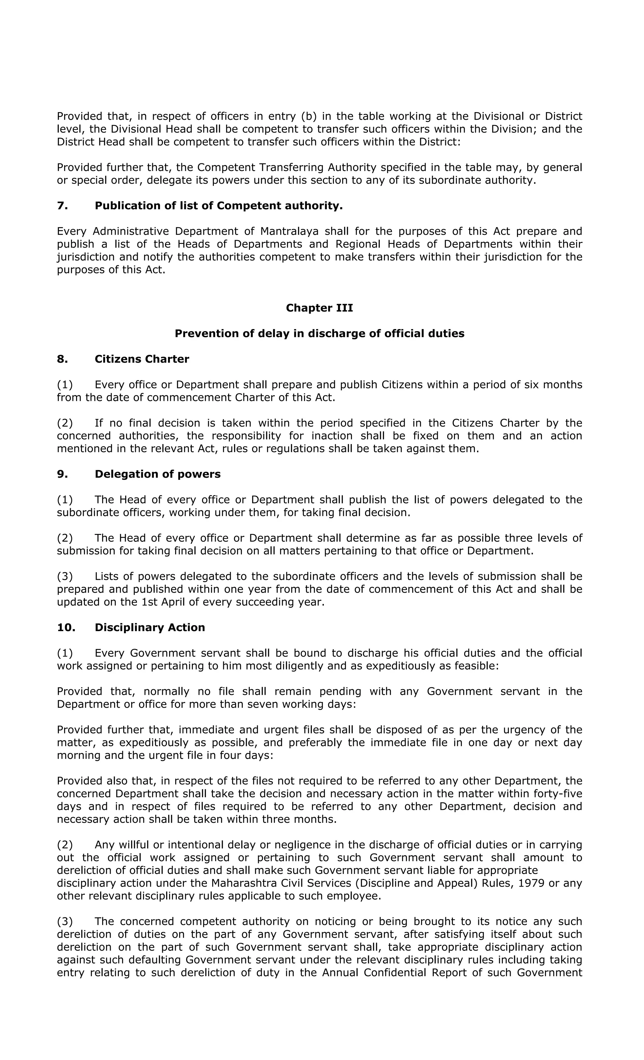 Maharashtra government servants regulation of maha notif2006170809 | PDF