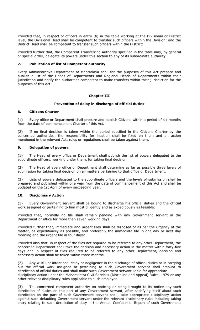 Maharashtra government servants regulation of maha notif2006170809 | PDF | Law