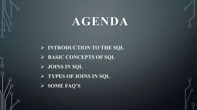 Sql Joins Basic And Fundamentals Ppt