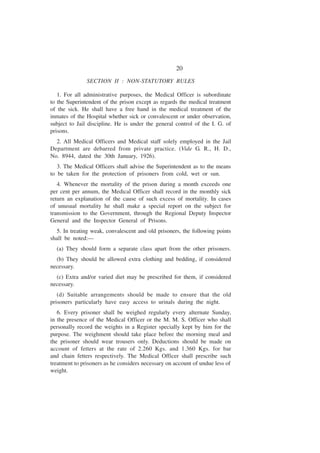 Maharashtra prison manual chapter 4 | PDF