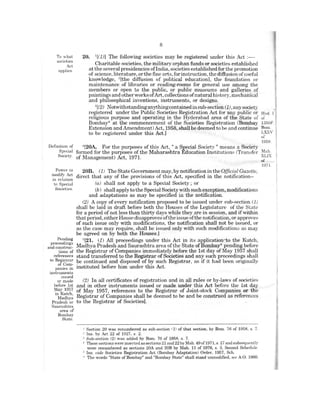 Apartment Management: Maharashtra Societies Registration Act 1860 | PDF | Law