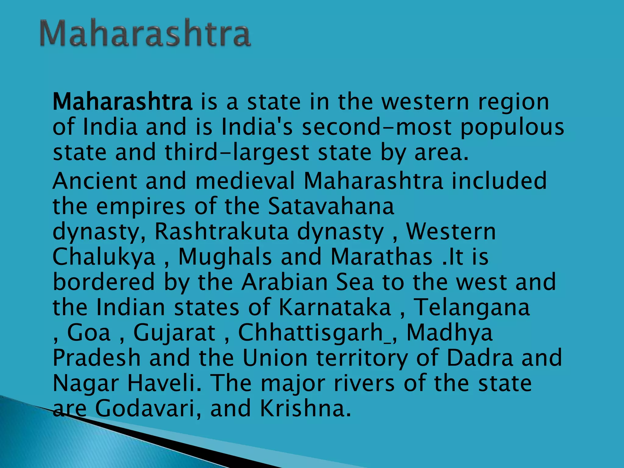 Maharashtra tourism | PPTX