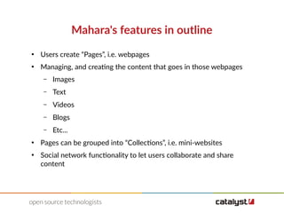 Mahara: What the &$%# is it? | PDF