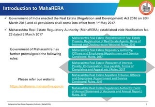 Maha rera overview | PPT