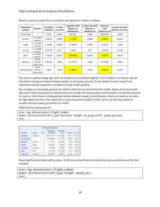 Flight Landing Distance Study Using SAS | PDF