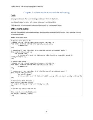 Flight Landing Distance Study Using SAS | PDF