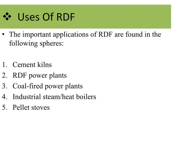 Refuse Derived Fuel:- Energy From Waste. | PPTX | Chemistry | Science
