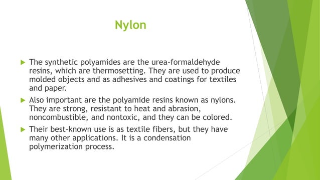 polymers in textile industries | PPTX