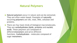 polymers in textile industries | PPTX