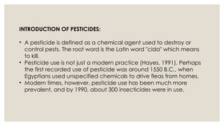 Biodegradation of Common pesticides - Herbicides (2,4,D) and pesticides ...