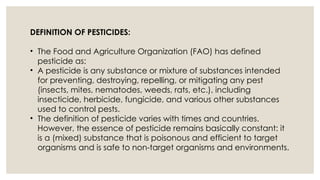 Biodegradation of Common pesticides - Herbicides (2,4,D) and pesticides ...