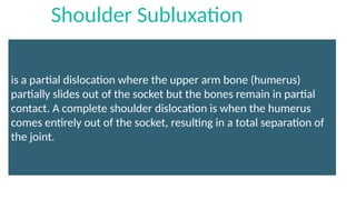 Shoulder Subluxation and shoulder dislocation.pptx