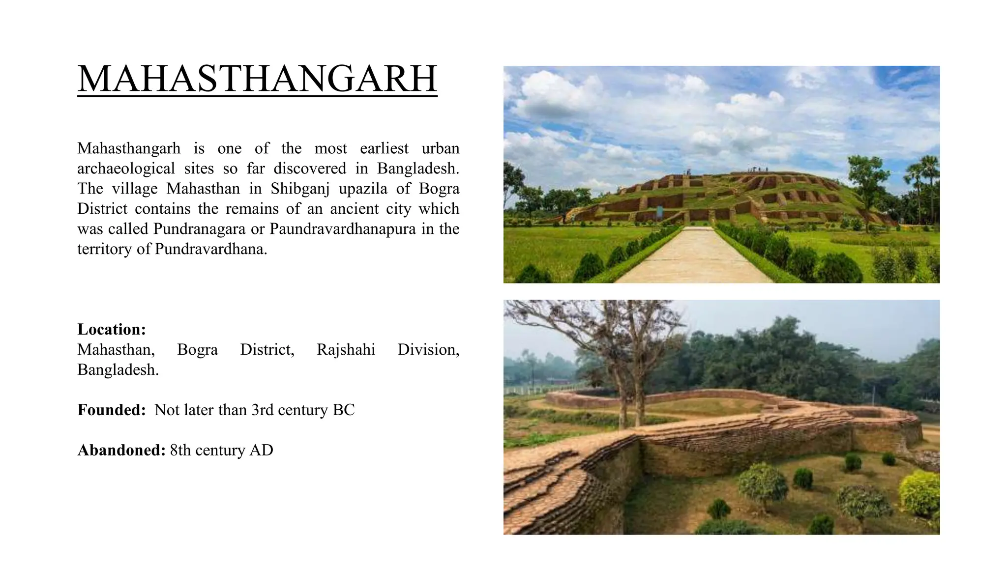 Study of the MAHASTHANGARH by riday saha | PPTX