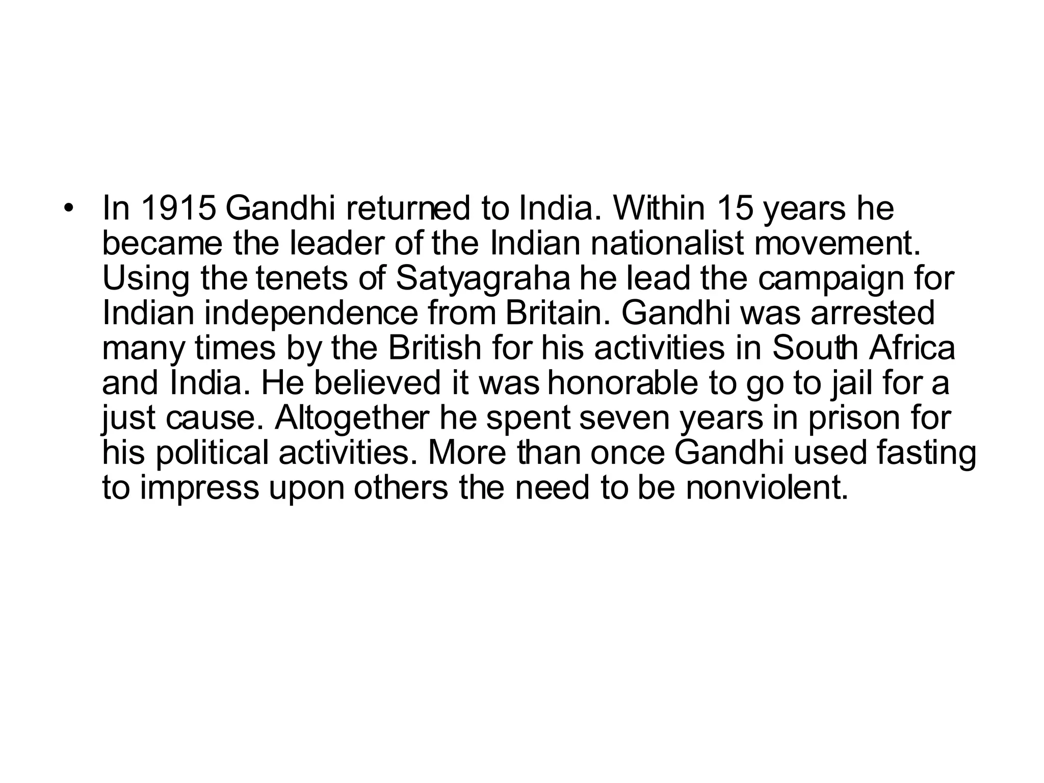Mahatma Gandhi Ppt
